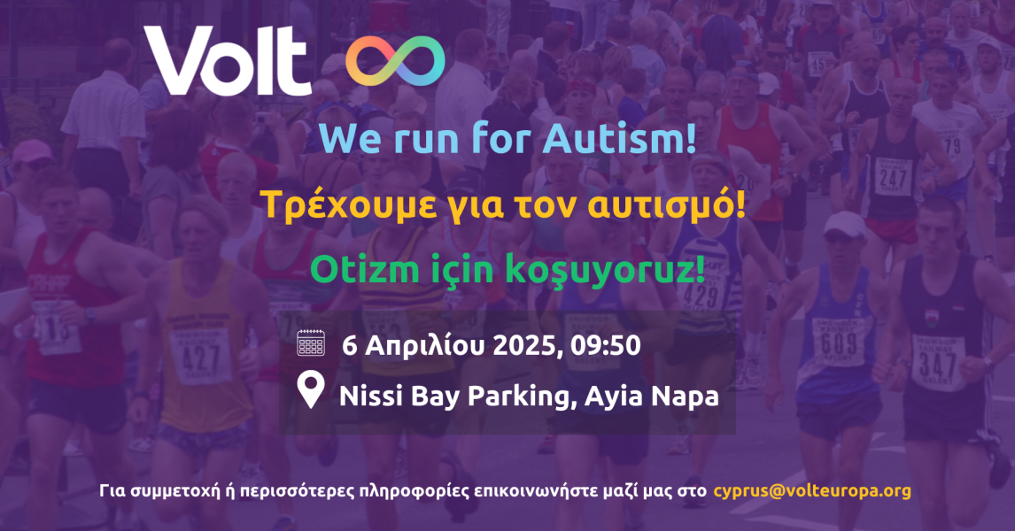 We run for autism! – Volt Cyprus